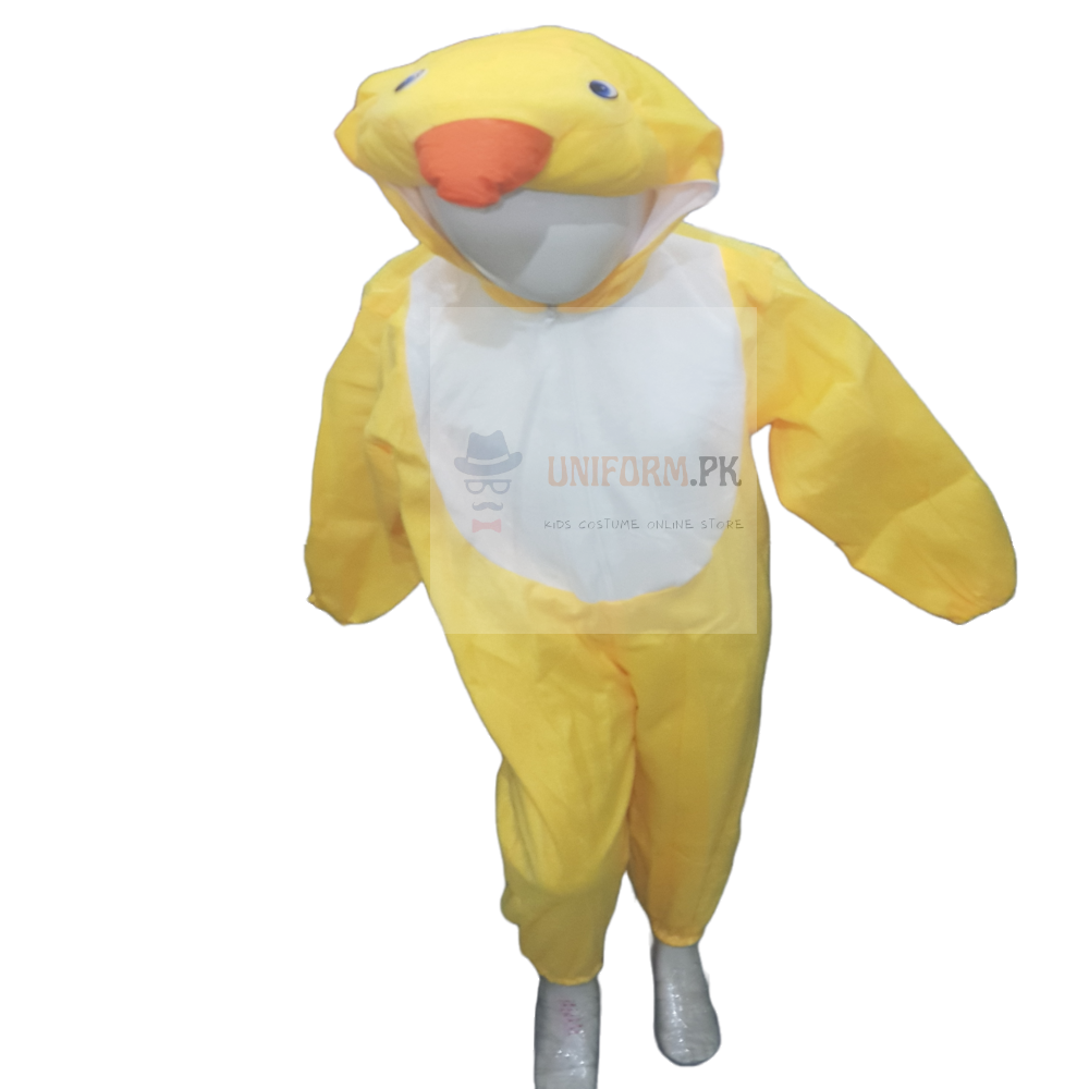 Duck Jumpsuit Costume For Kids With Duck Head Cover