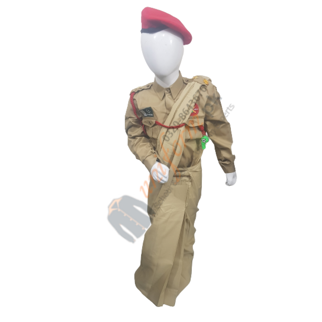 Pakistan Army Female Officer Uniform For Kids
