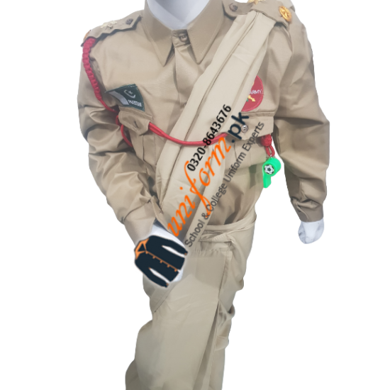 Pakistan Army Female Officer Uniform For Kids