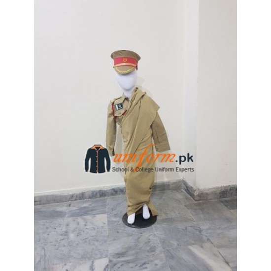 Pakistan Army Female Officer Uniform For Kids